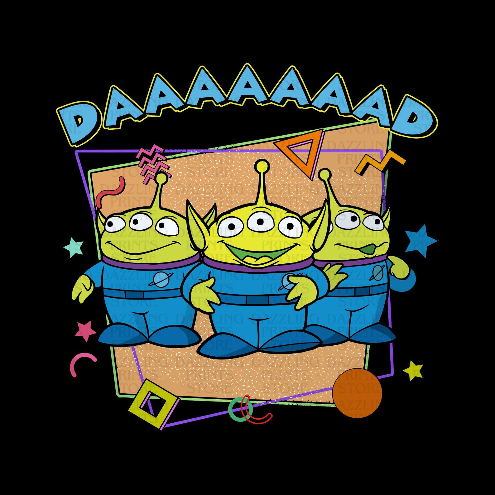 Toy Story Alien Daaaad SVG, Dad Sublimation Design, Father Day's Gift ...