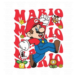 Mario SVG File, Video Game Super Mario Bros, MARIO EST 1985, Download ...