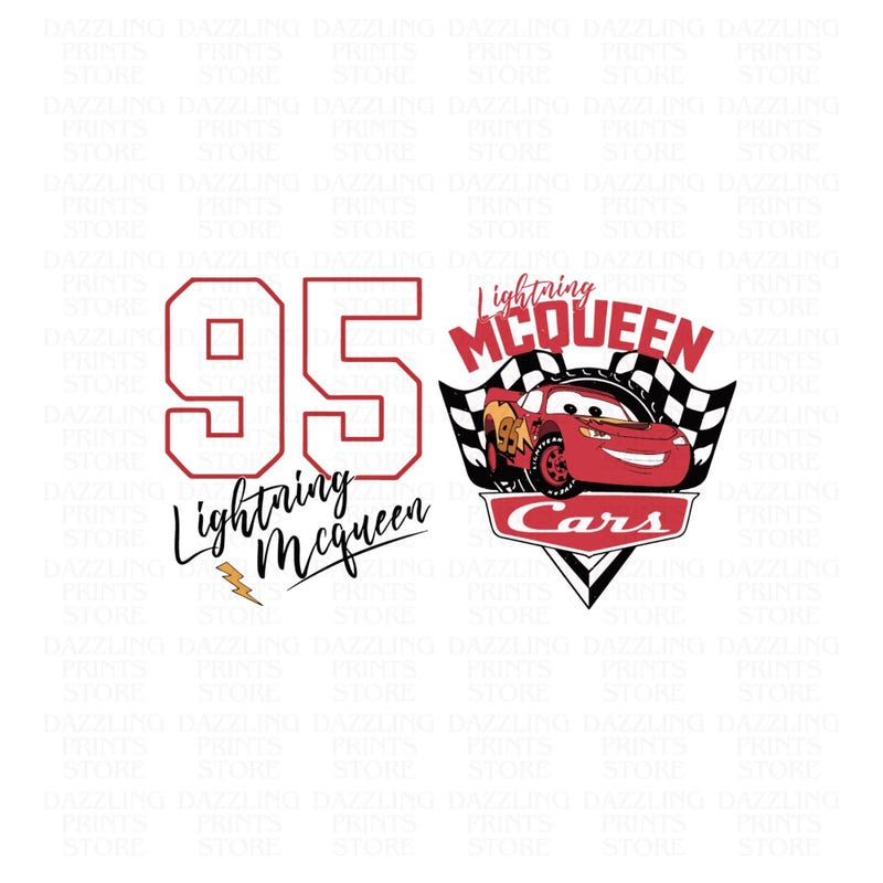 Lightning Mcqueen 95 Svg - Etsy
