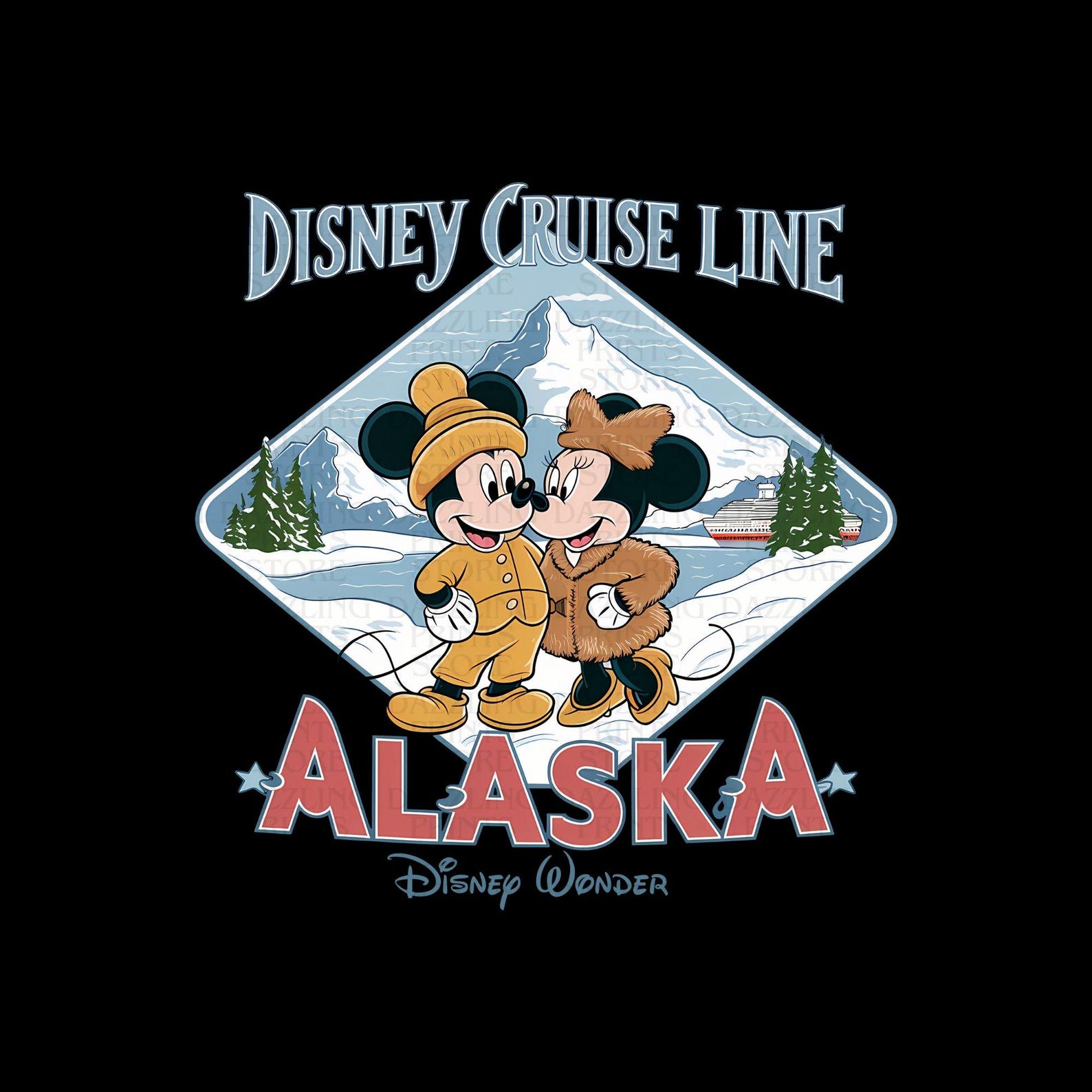 Mouse Alaska Png, Cruise Line Alaska Wonder Png, Family Vacation Cruise ...