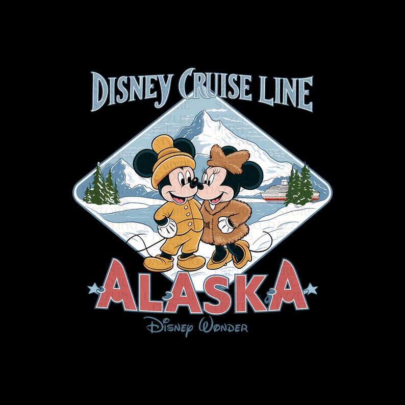 Mouse Alaska Png, Cruise Line Alaska Wonder Png, Family Vacation Cruise ...