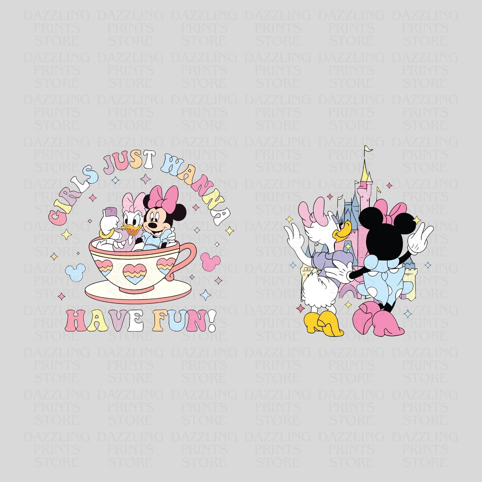 Girls Just Wanna Have Fun Png, Minnie and Daisy Best Friends Svg ...