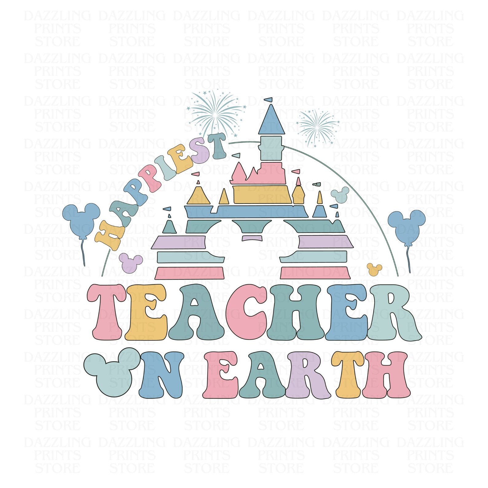 Bundle Happiest Teacher on Earth Png-svg-eps, First Day of School Svg ...