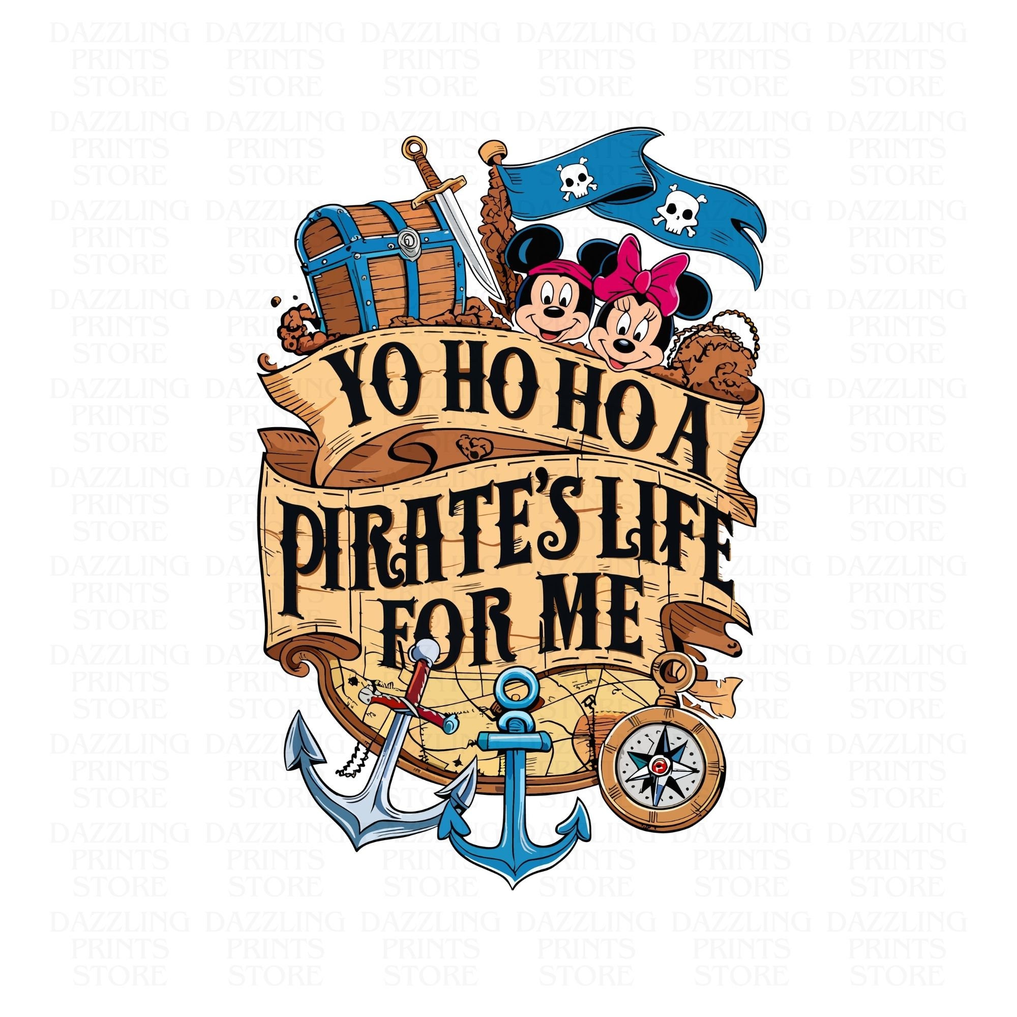 Yo Ho Yo Ho Pirate's Life for Me Png, Mouse Pirate Png, Cruise Trip Png ...