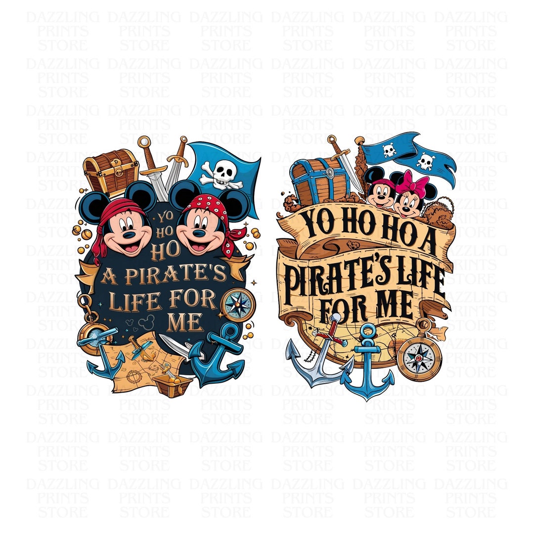 Yo Ho Yo Ho Pirate's Life for Me Png, Mouse Pirate Png, Cruise Trip Png ...