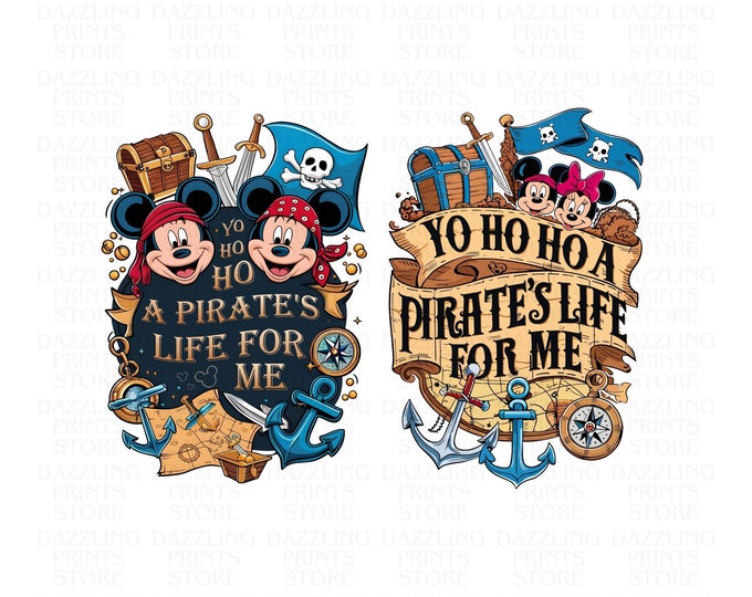 Yo Ho Yo Ho Pirate's Life for Me Png, Mouse Pirate Png, Cruise Trip Png ...