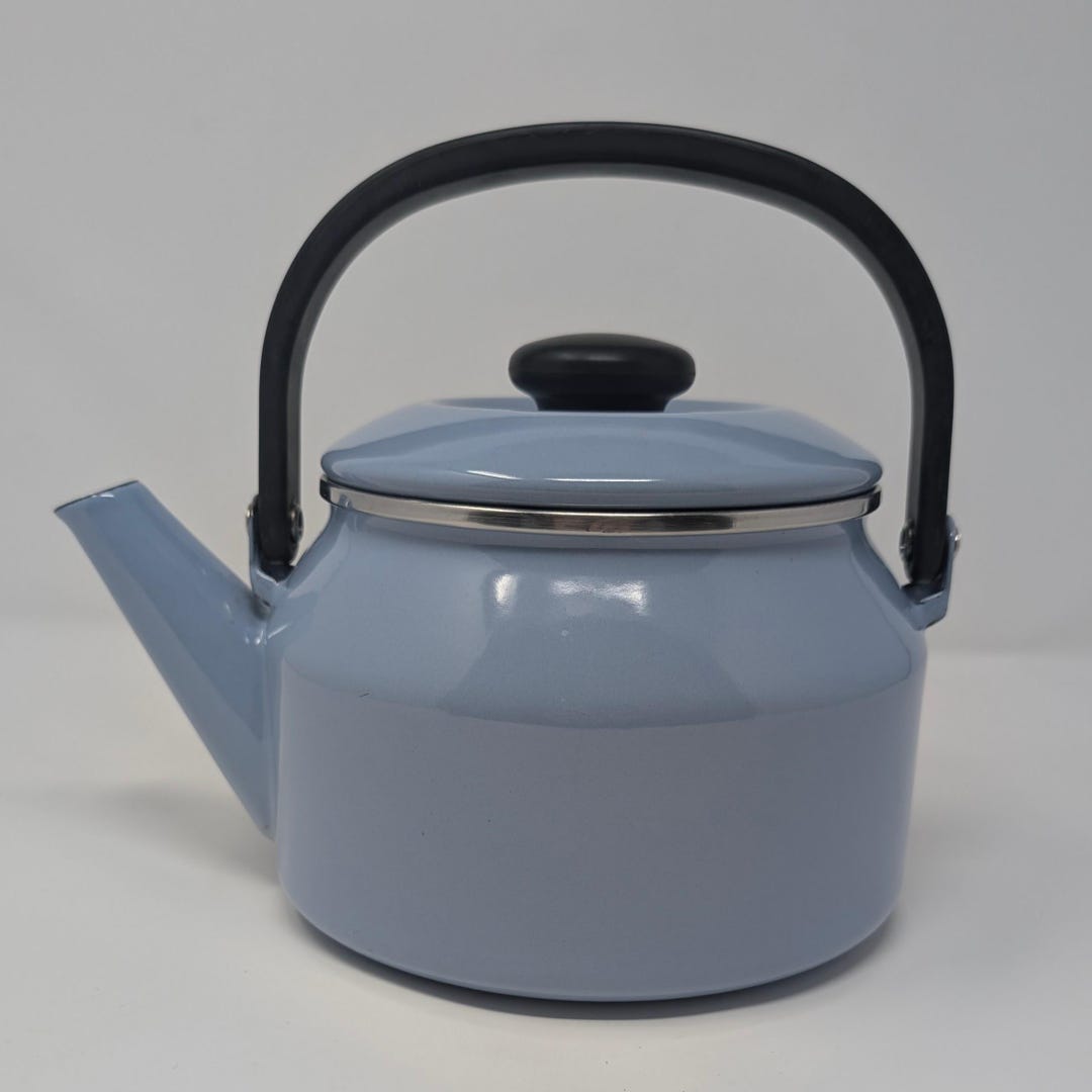 Siam Fuji Ware Light Blue Enamel-on-steel 2QT Tea Kettle - Etsy