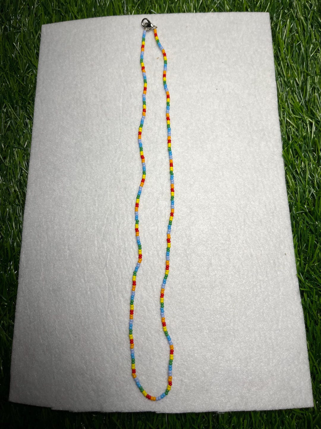 Native American Handmade Beadwork. Single Strand Necklace. - Etsy