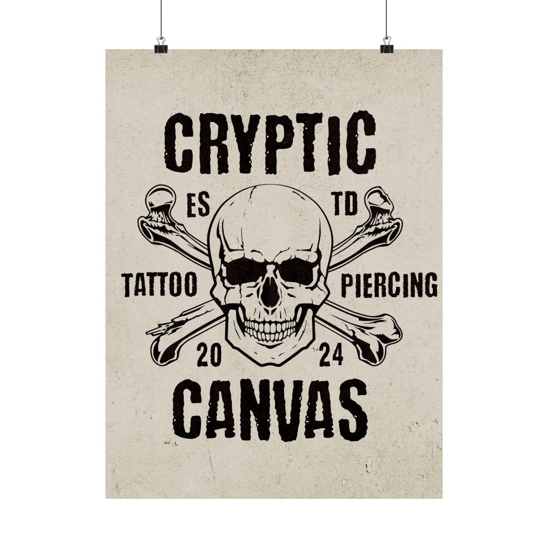 Cryptic Canvas Matte Poster, Vertical Art Print, Mysterious Wall Decor ...