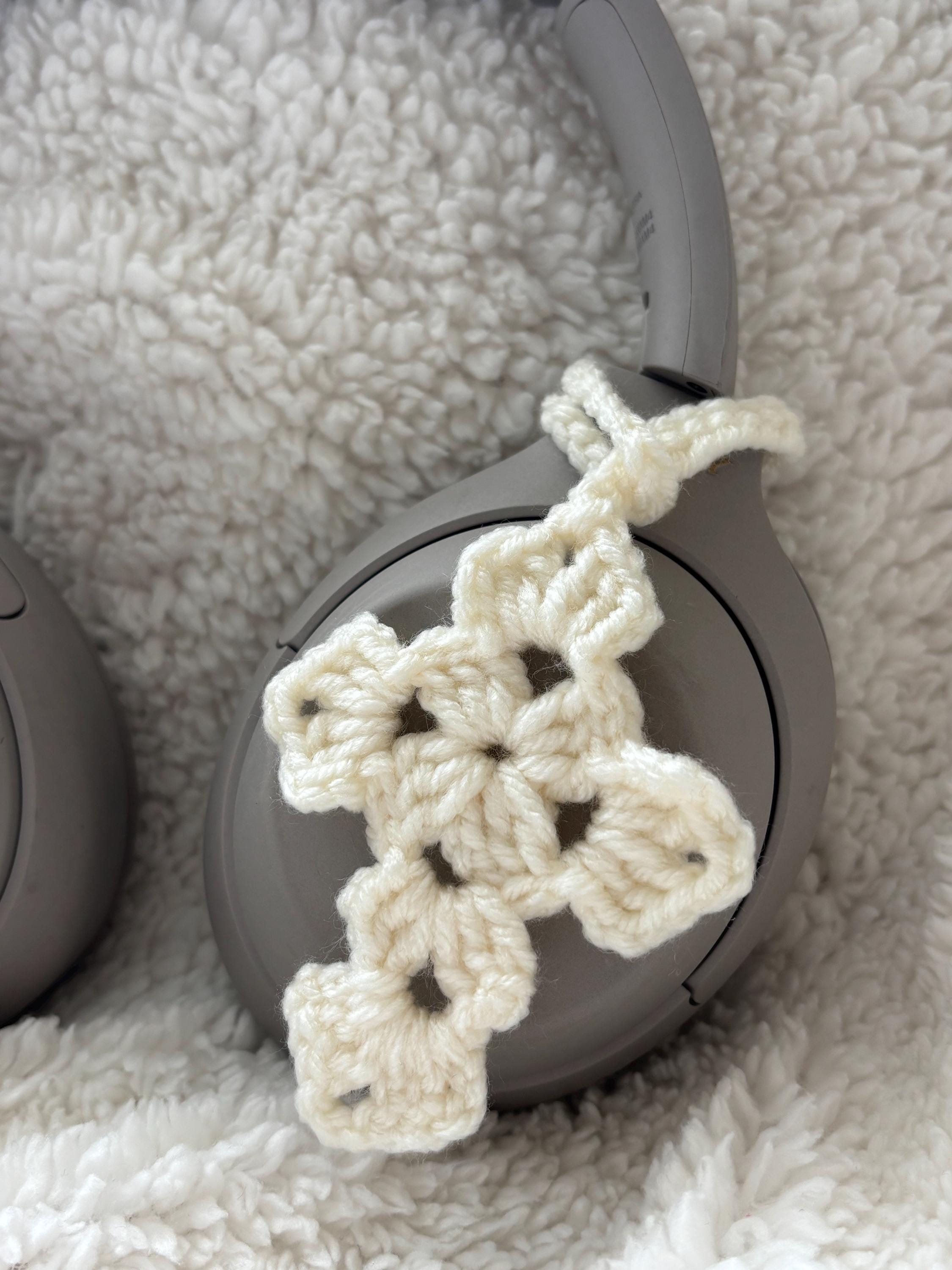Cross Headphone Charm, Jesus, King of Kings, Headphone Crochet, Crochet ...