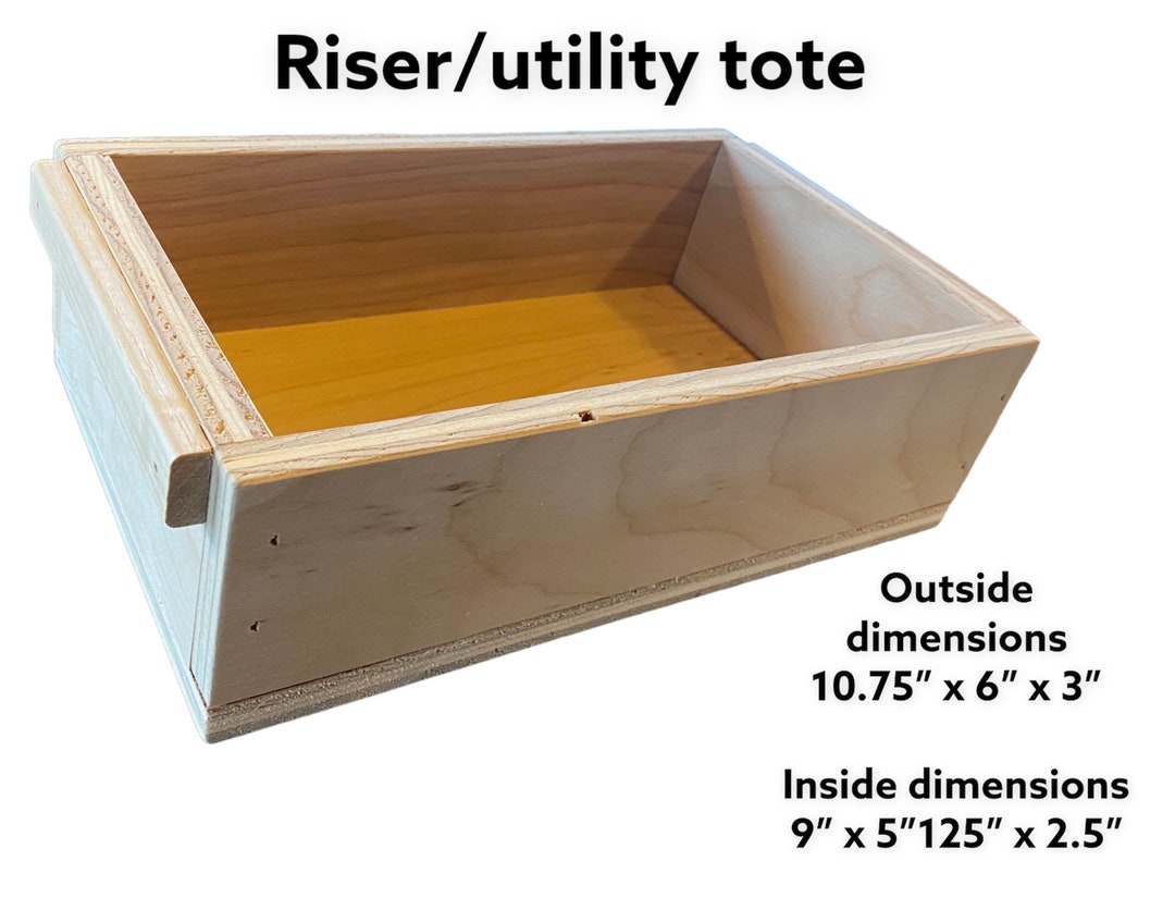 3 or 4 Utility Totes/risers Add on Totes/risers for Our Rustic ...