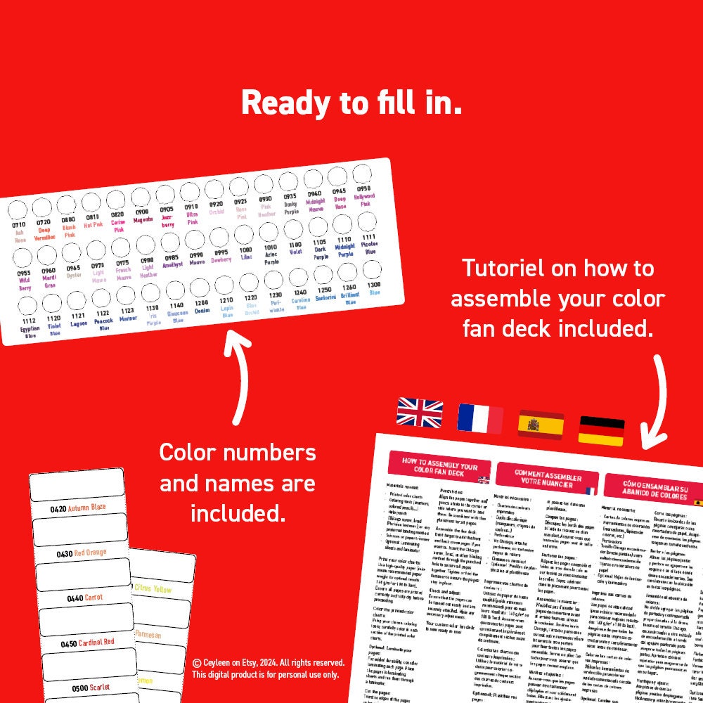 Derwent Chromaflow 150 Colored Pencils - Swatch Chart Set - Printable ...