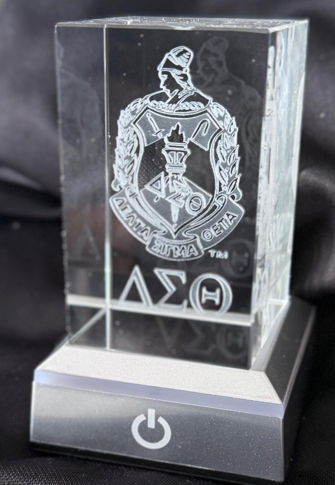 Delta Sigma Theta "desk Gift" Lighted Cube - Etsy