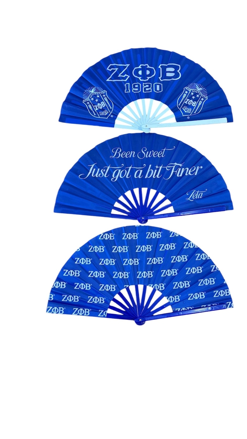 Larger Size - Zeta Phi Beta Fans - Etsy