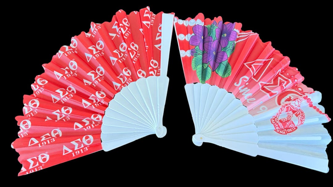 Delta Sigma Theta Fans (smaller Size) - Etsy