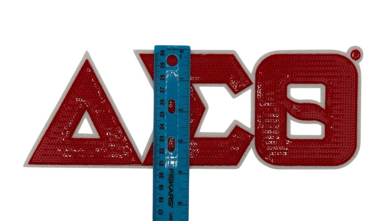 Delta Sigma Theta Chenille or Sequence Iron on Patches - Etsy