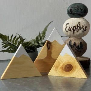 Wooden Mountain Decor Mountain Shelf Decor Shelf Decor Nursery Mini ...