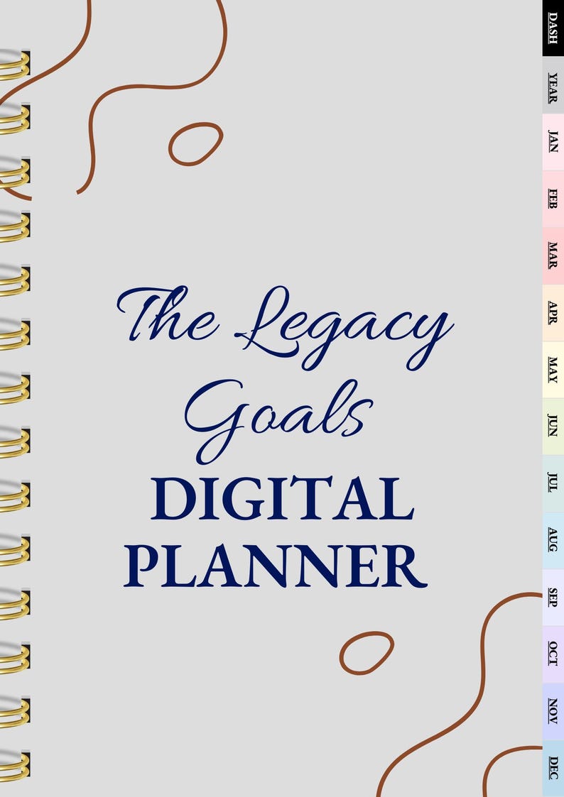 Legacy Digital Planner IV Mo ,digital Planner for Ipad, Printable ...