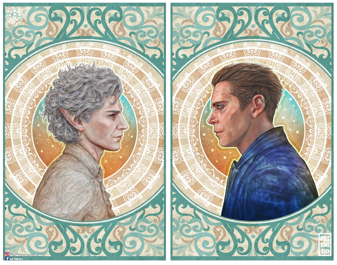 Astarion + Neil Newbon Portrait Bg3 - Etsy