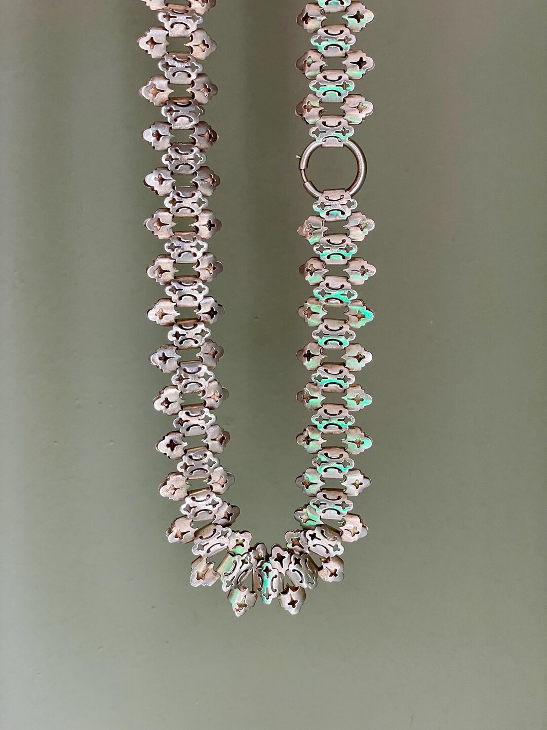 ON HOLD C1880 Antique Victorian Book Chain Link Necklace - Etsy