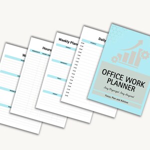 Printable Office Work Planner, Office Tasks Planner, Work Planner ...