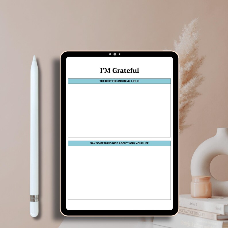 Printable Gratitude Planner, Mindfulness Log, Gratitude Template, Self ...