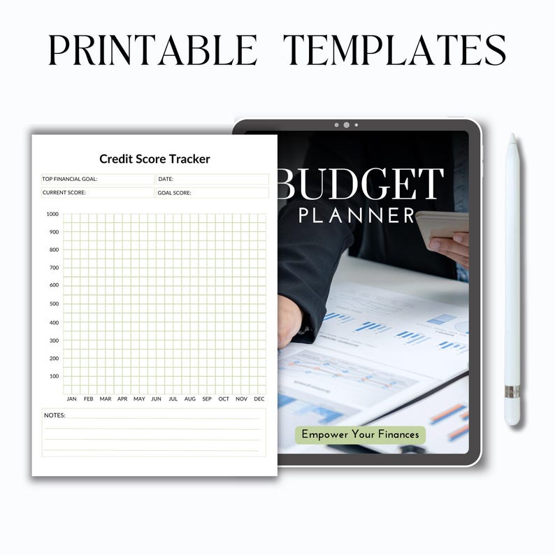 Printable Budget Planner, Finance Weekly Monthly Financial Budget ...