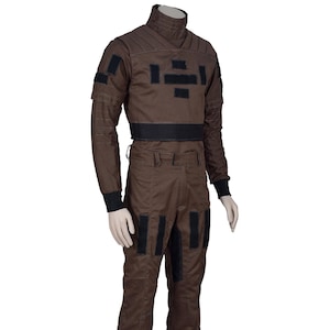 Mandalorian Star Wars Brown Flight Suit Cosplay Costume Book of Boba ...