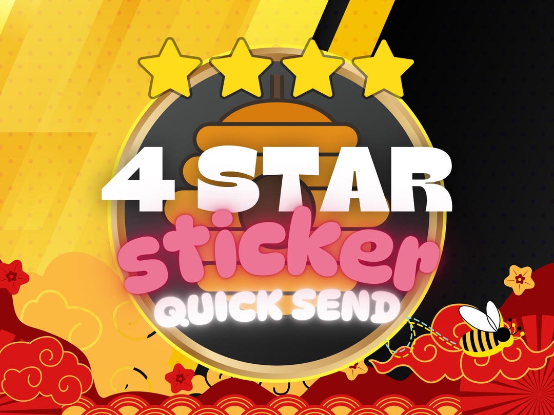 Movie Night Album | 4 Star Sticker | 1 Piece | Quick Send | Please Read ...
