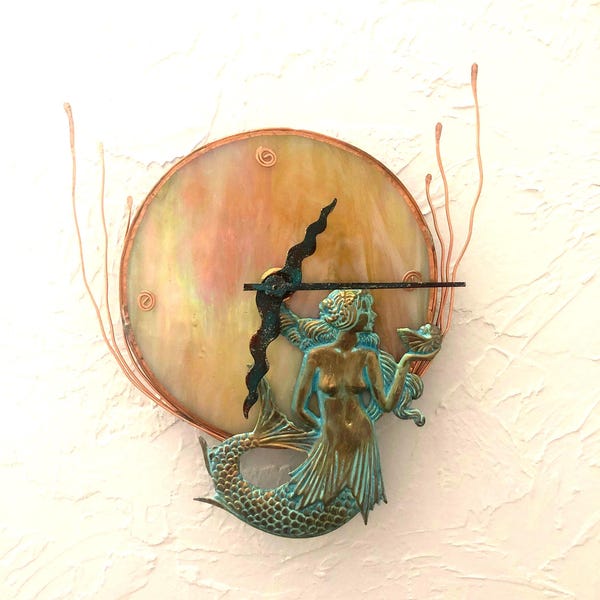 Sea Glass Clock - Etsy