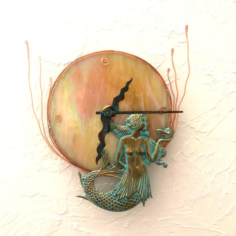 Sea Glass Clock - Etsy