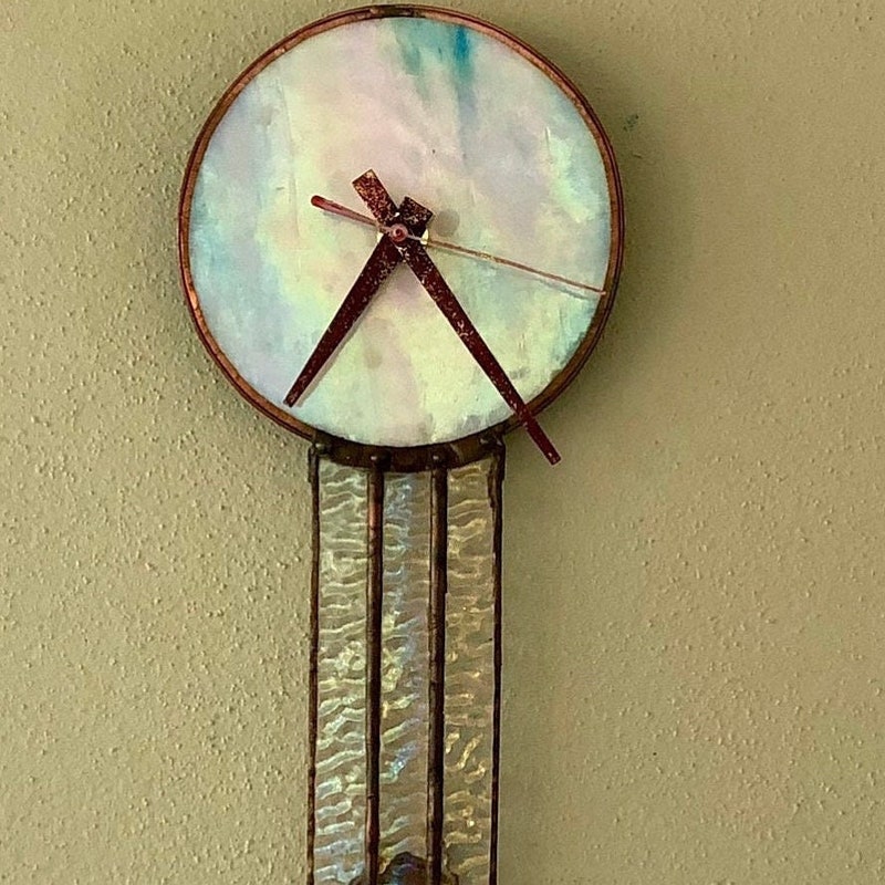 Stained Glass Clock - Etsy