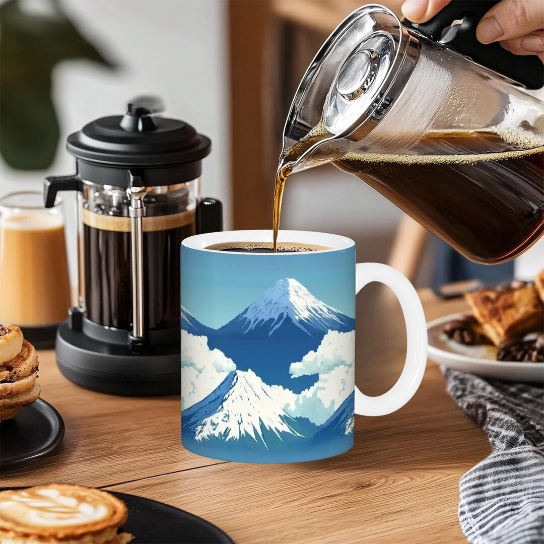 Japanese Elegance Collection Mount Fuji Standard Coffee Mugmade in USA ...