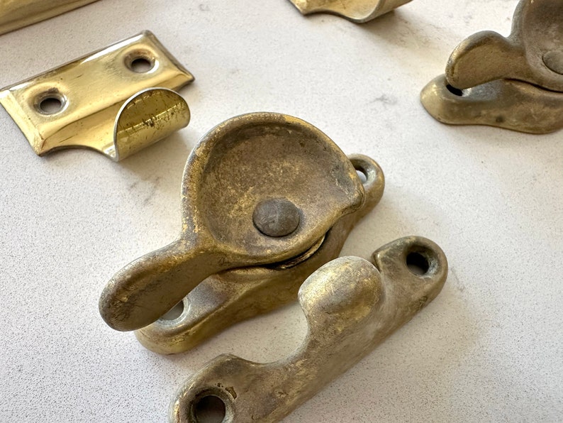 Antique Brass Bevel Sash Window Locks Latches - Etsy