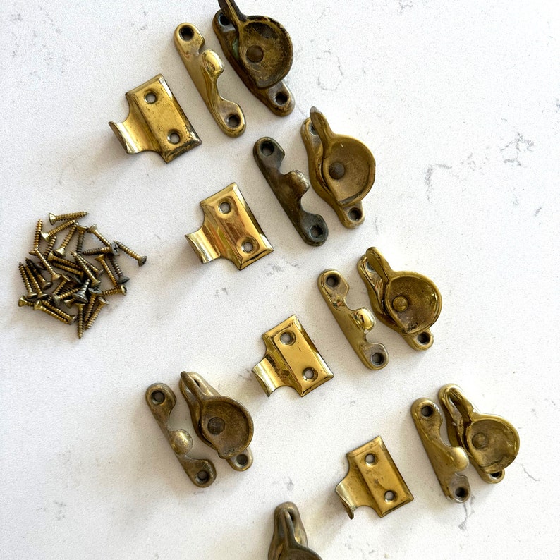 Antique Brass Bevel Sash Window Locks Latches - Etsy