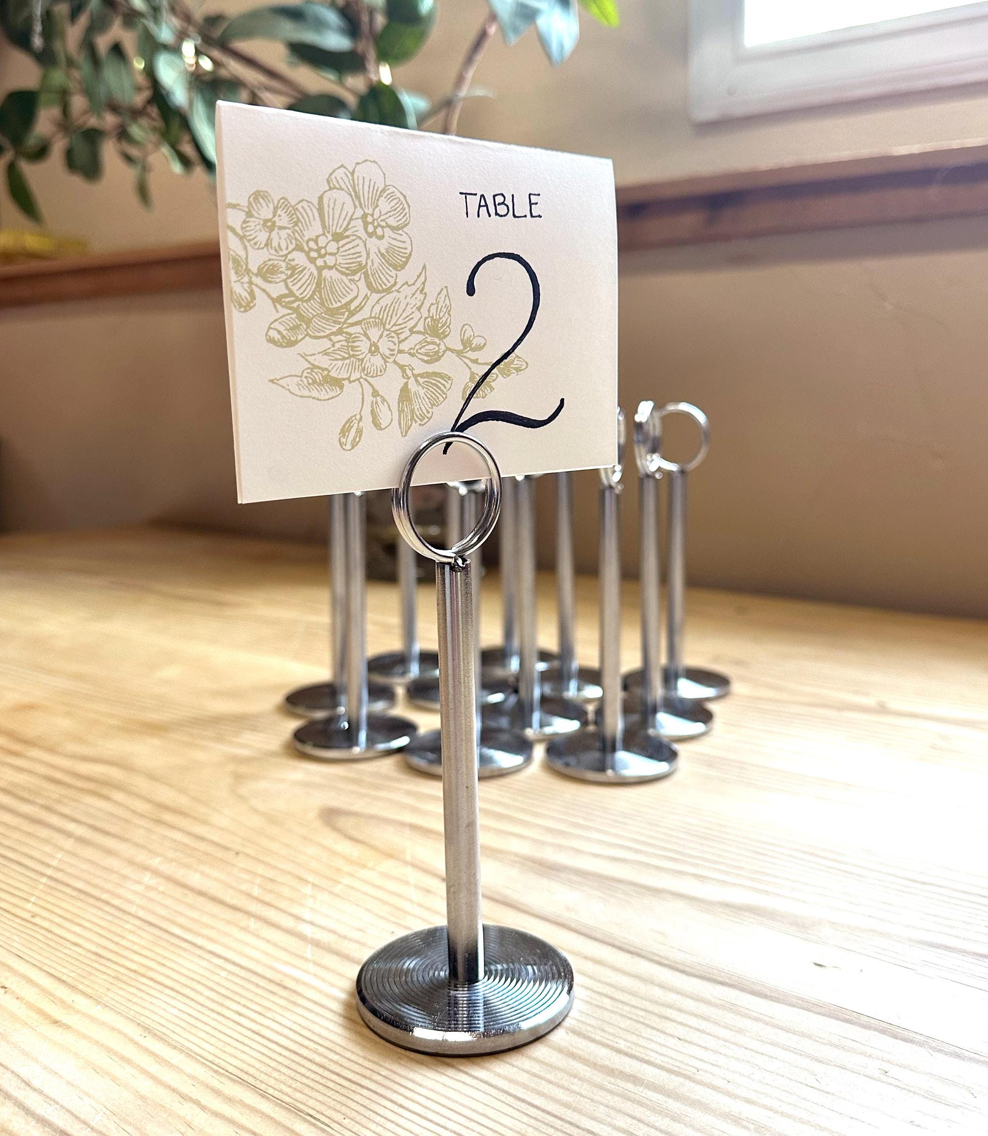 Stainless Card Sign Holders Set of 9 Wedding Table Markers - Etsy
