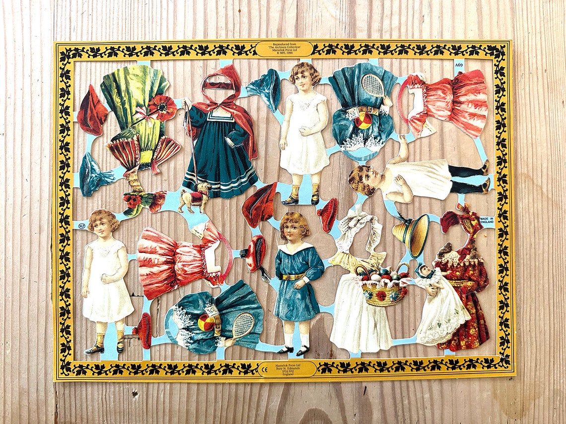 Victorian Images Papercraft Diecut Craft Scrap Reliefs Mamelok - Etsy