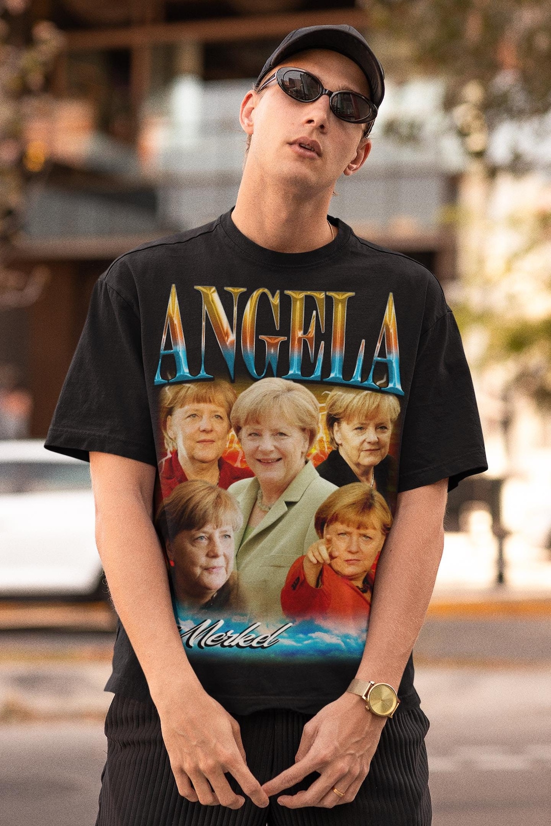 Retro Angela Merkel Shirt Angela Merkel Tshirt,angela Merkel T Shirt ...