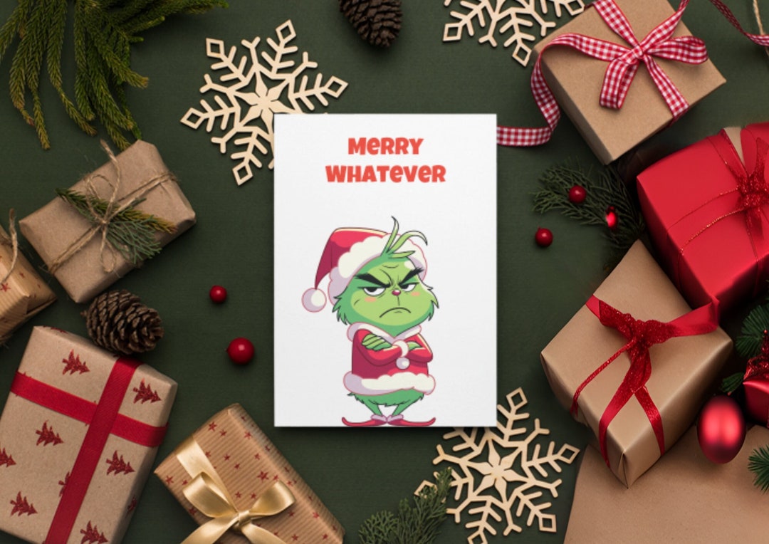 The Grinch – MERRY WHATEVER [2024] [US Paper Sizes] – Digitally Resized ...