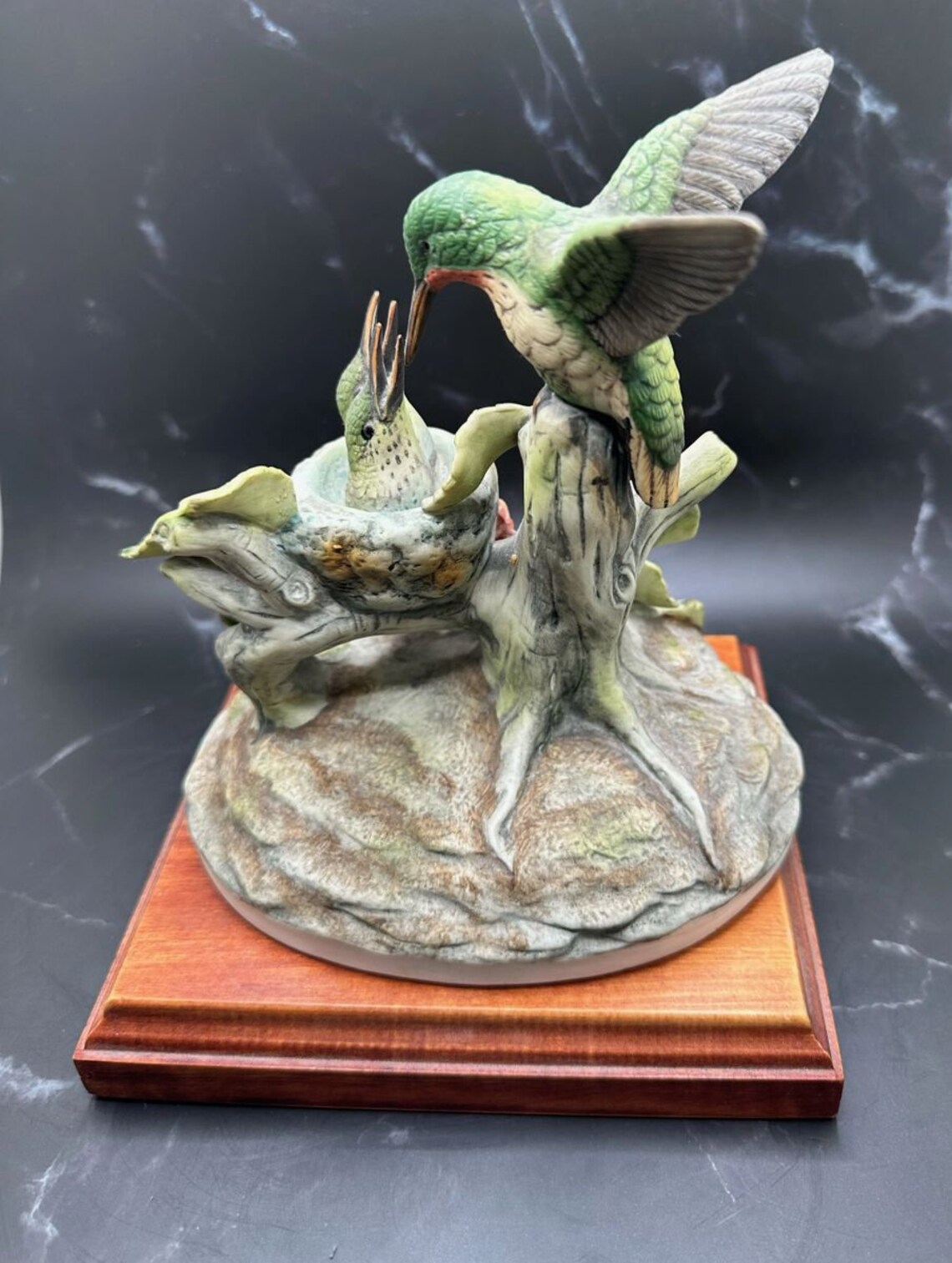 Andrea by Sadek hummingbird Figurine Exquisite Hand-painted Sculpture ...