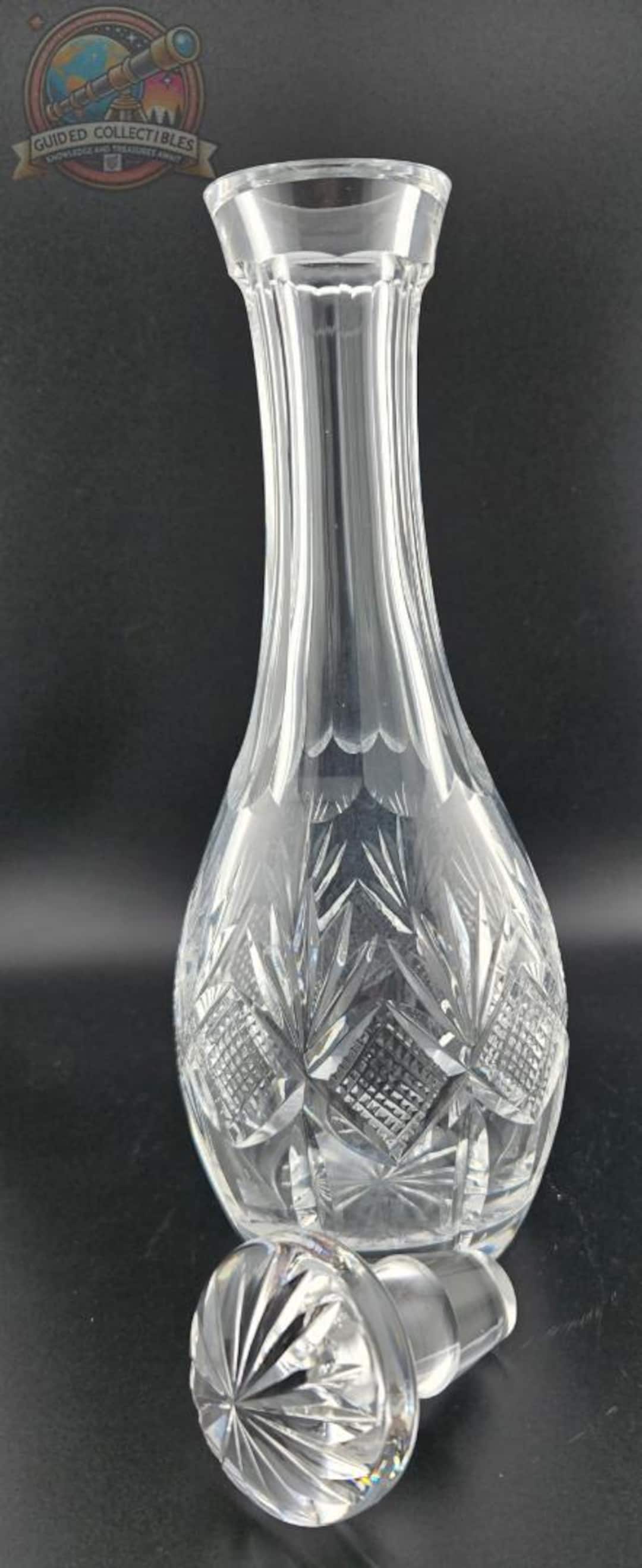 Waterford Crystal Decanter With Stopper – Vintage Cut Glass Liquor ...