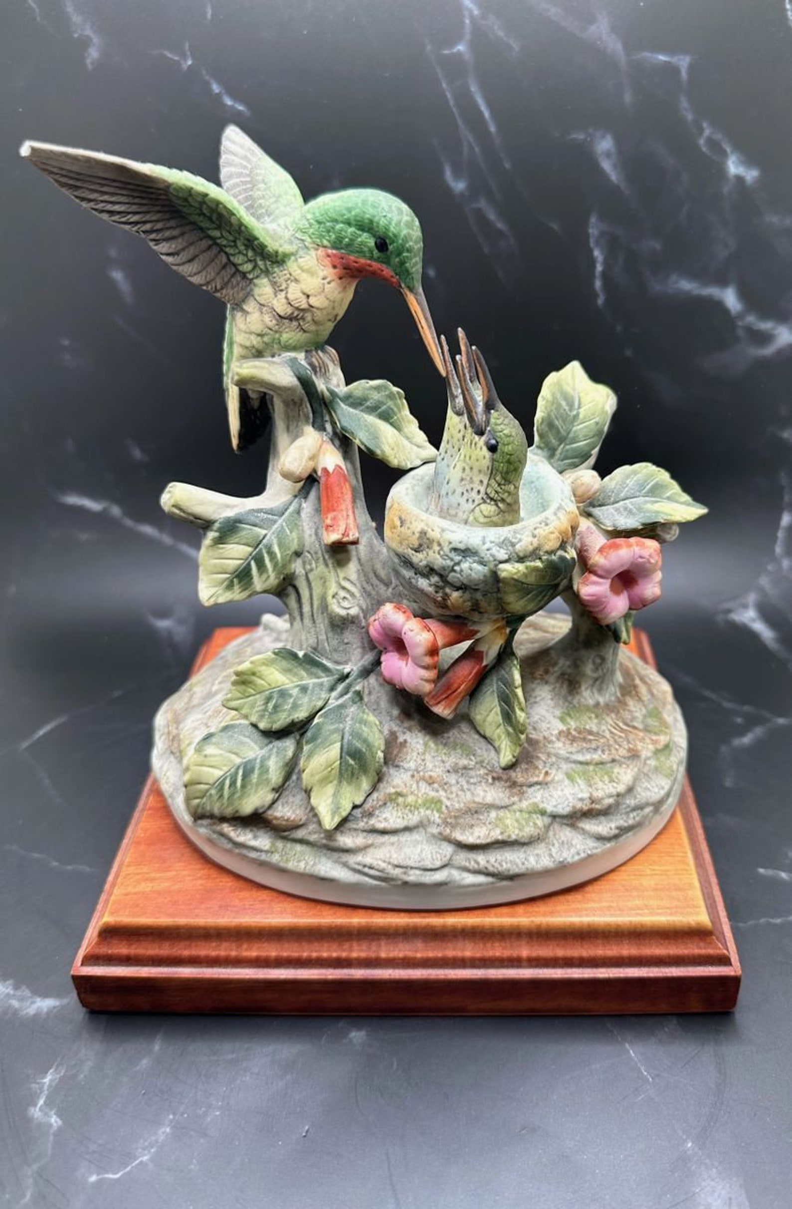 Andrea by Sadek hummingbird Figurine Exquisite Hand-painted Sculpture ...