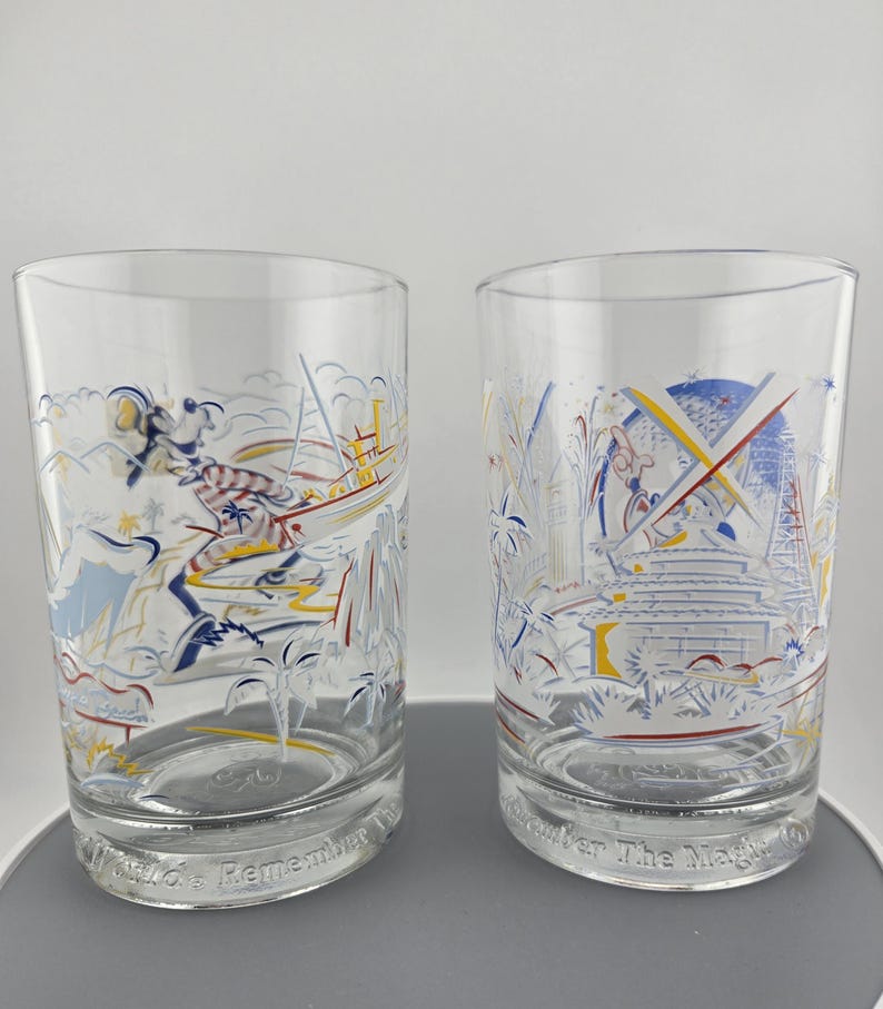 Vintage Mcdonald’s Walt Disney World 25th Anniversary Glasses Set ...