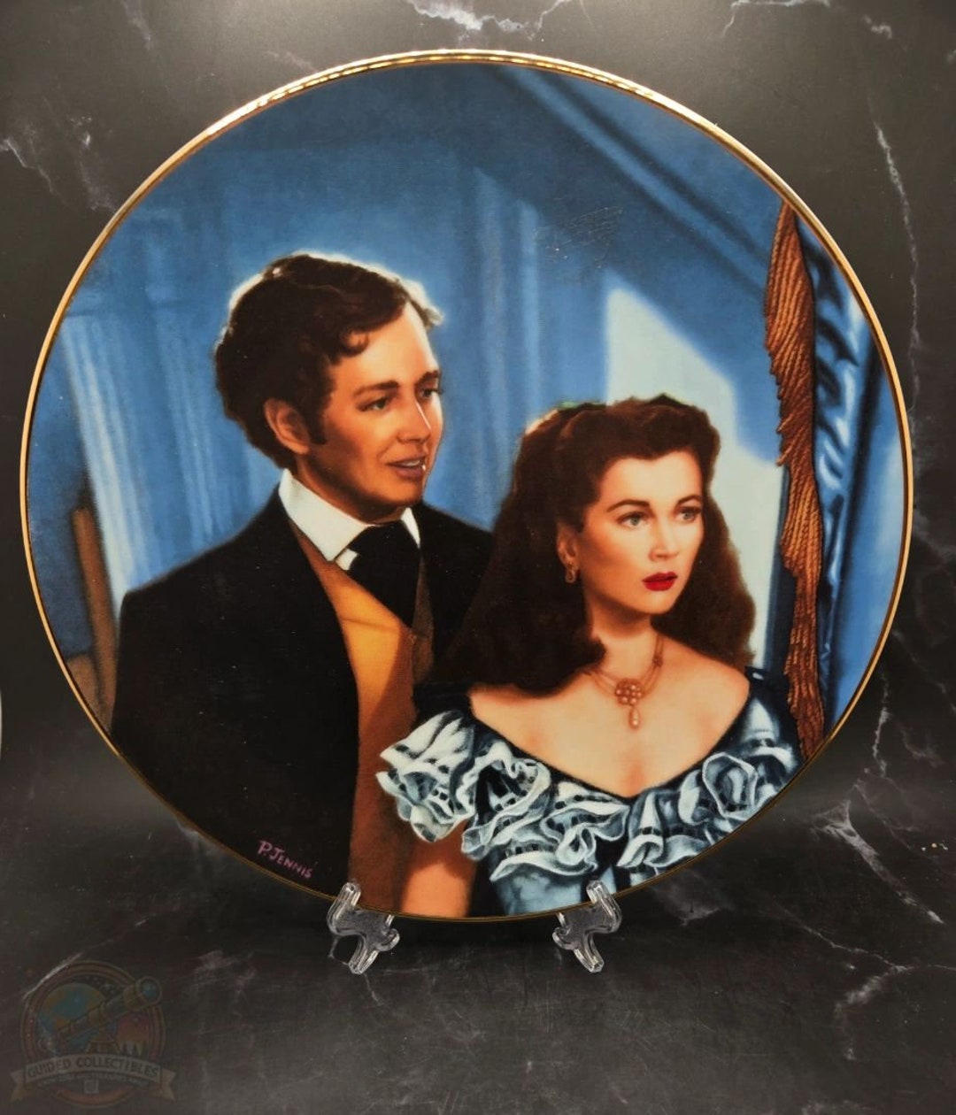 Vintage "the Smitten Suitor" Collectible Plate – Gone With the Wind ...