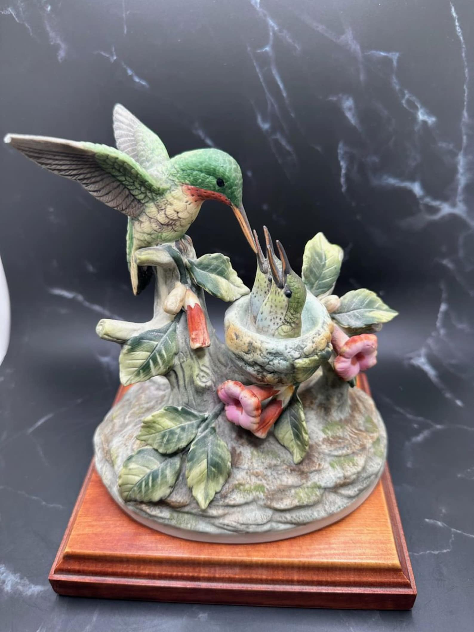 Andrea by Sadek hummingbird Figurine Exquisite Hand-painted Sculpture ...