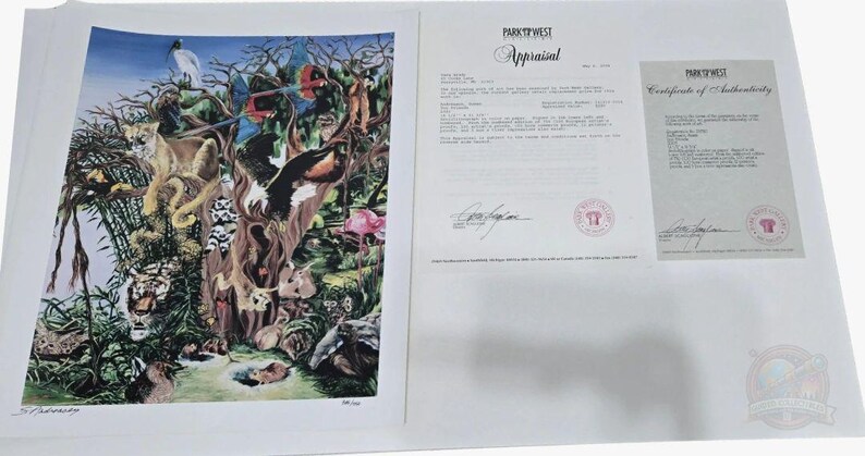 Susan Andreason 'zoo Friends' Signed Seriolithograph - W/coa ...