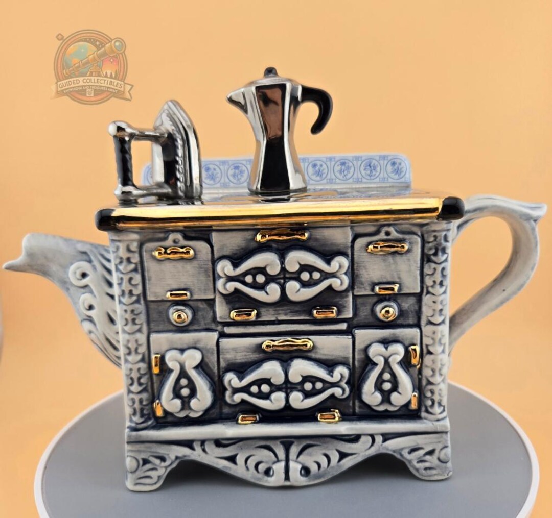 Swineside Teapottery Vintage Stove Teapot With Coffee Pot Lid | Made in ...