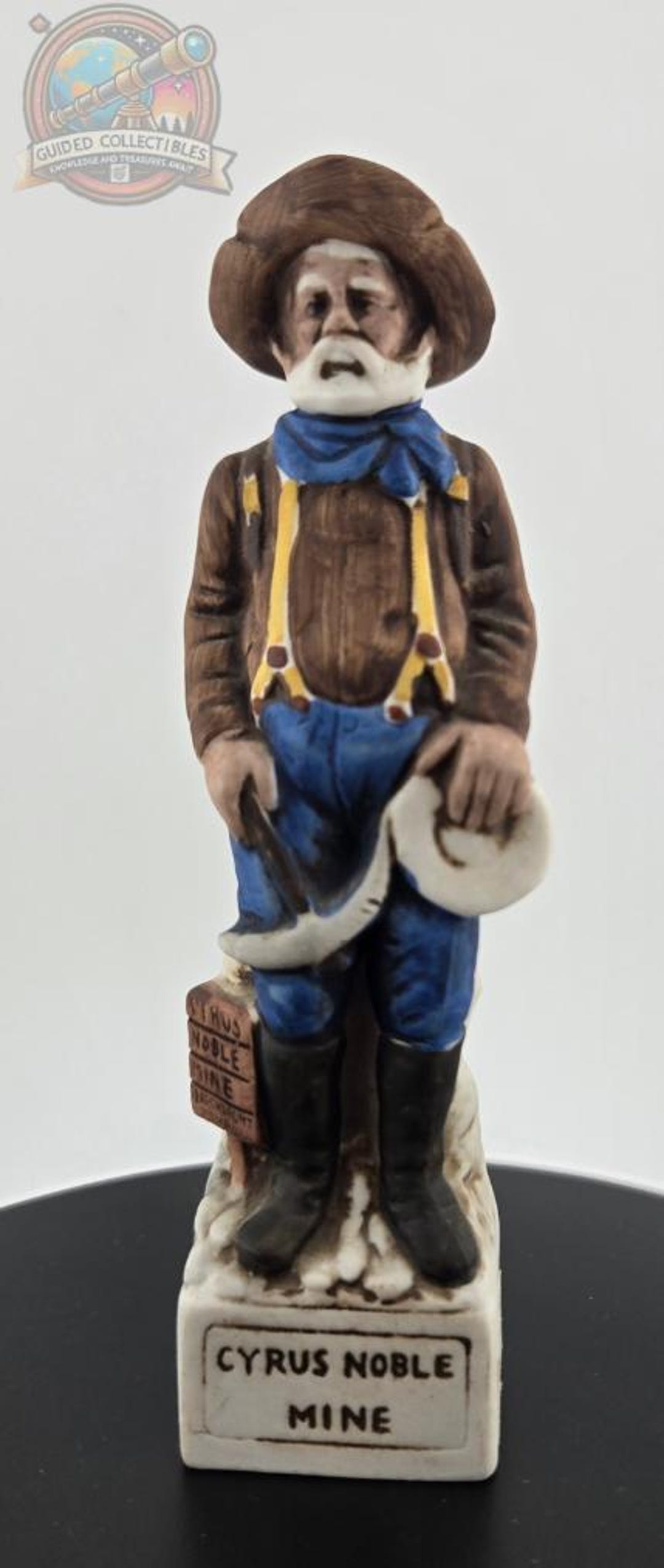 1975 Haas Brothers Cyrus Noble Mine Decanter – Vintage Western Whiskey ...
