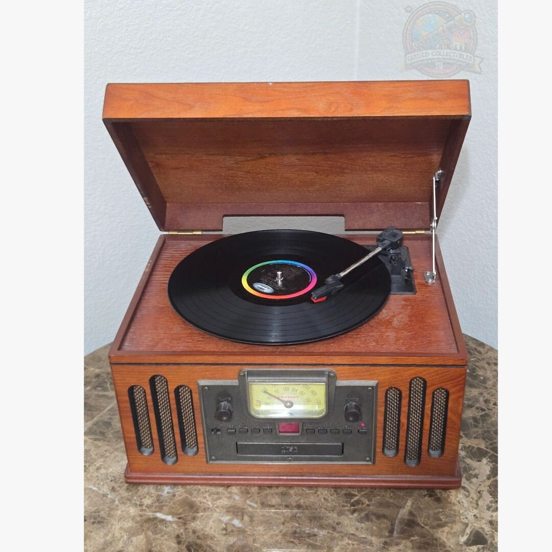 Vintage-style Crosley Radio Multi-function Record, CD, Tape Player & AM ...