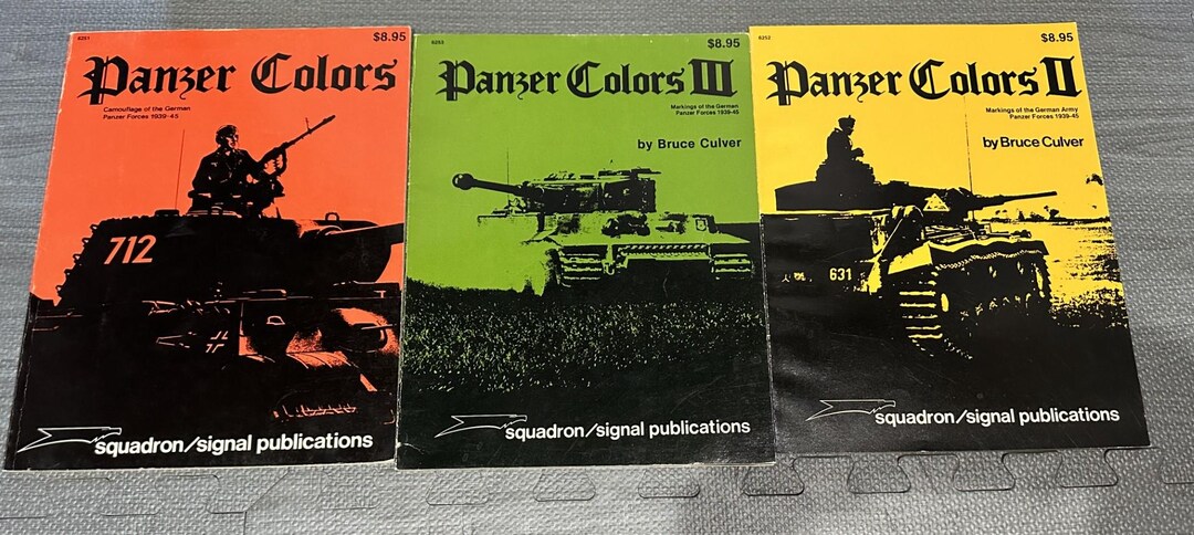 Complete Set: Panzer Colors Volumes I, II, & III by Bruce Culver – Rare ...